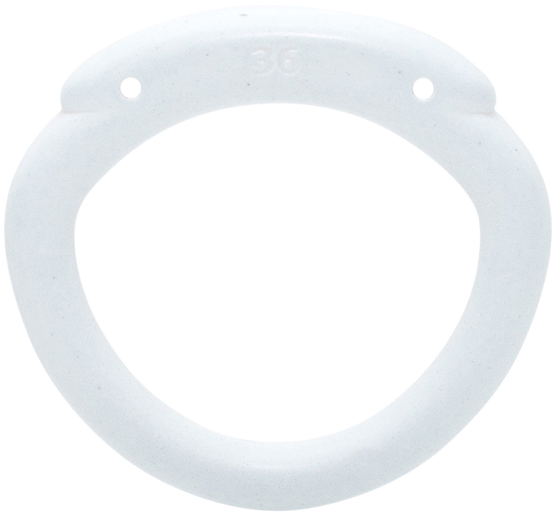 White Olympus Back Ring - Hexlock - All Sizes | House of Denial